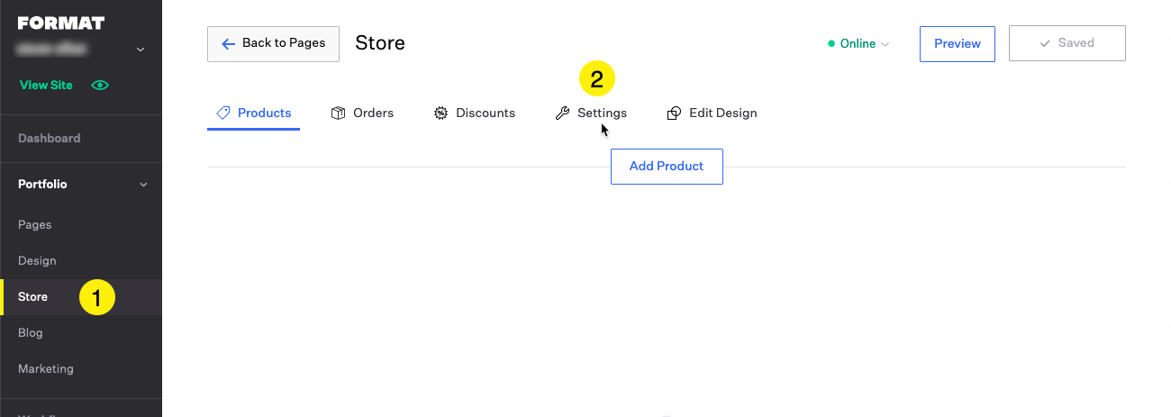 Store Settings – Format Help Desk