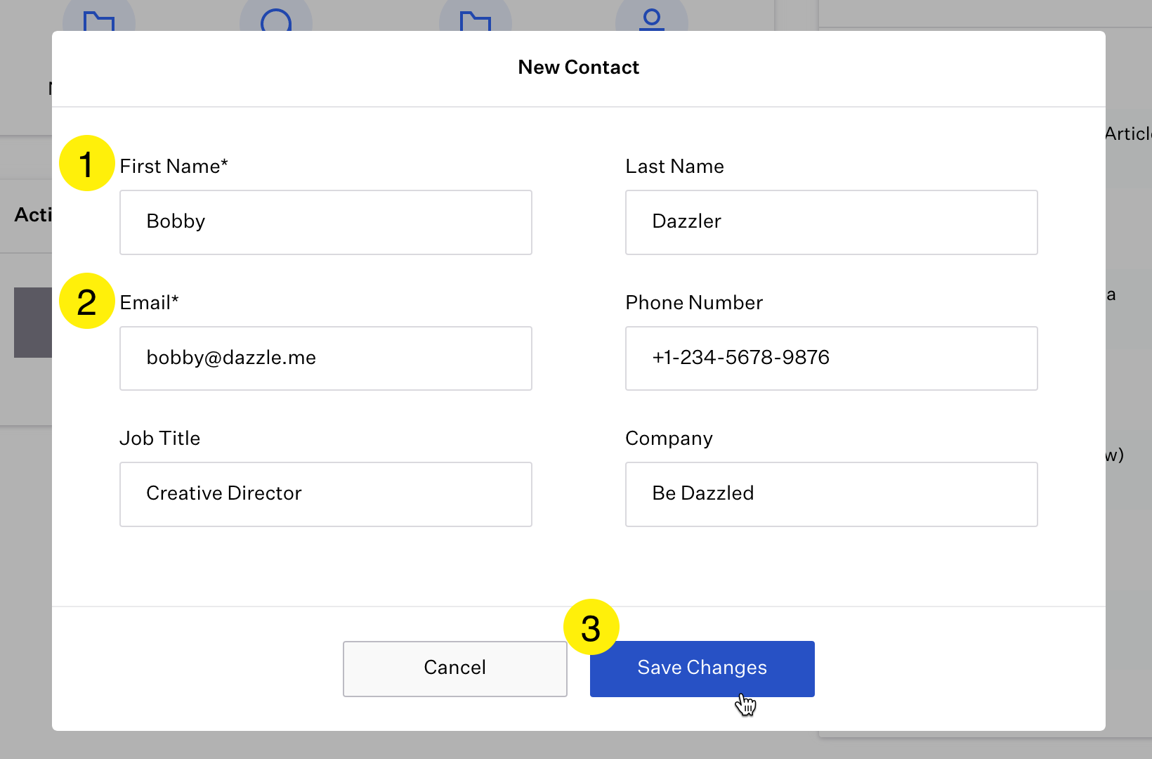 Managing Contacts – Format Help Desk