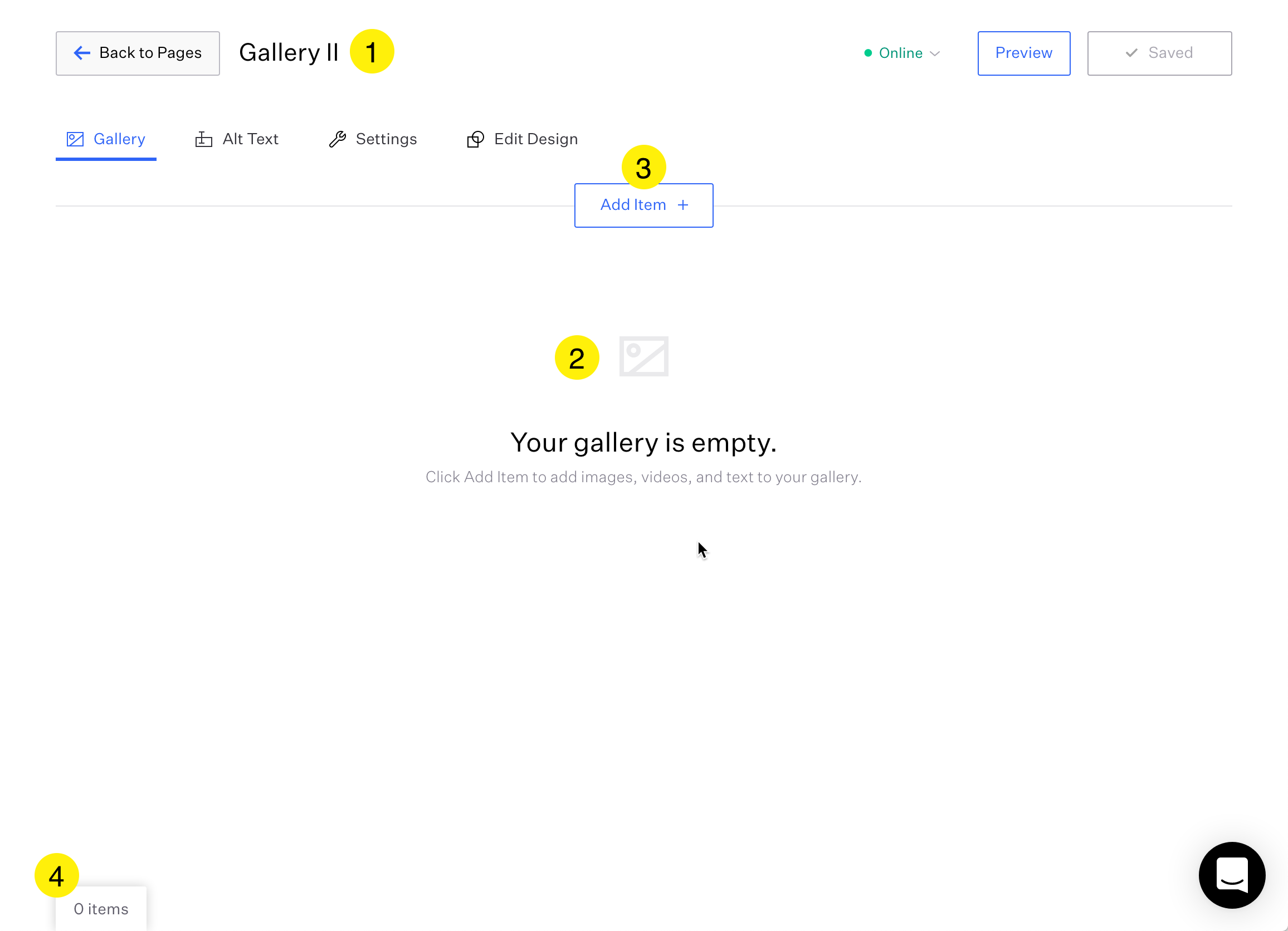 Edit Gallery Page Content – Format Help Desk