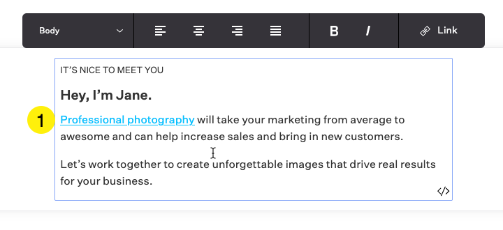 How to create text (hypertext) links in a Custom Page – Format Help Desk