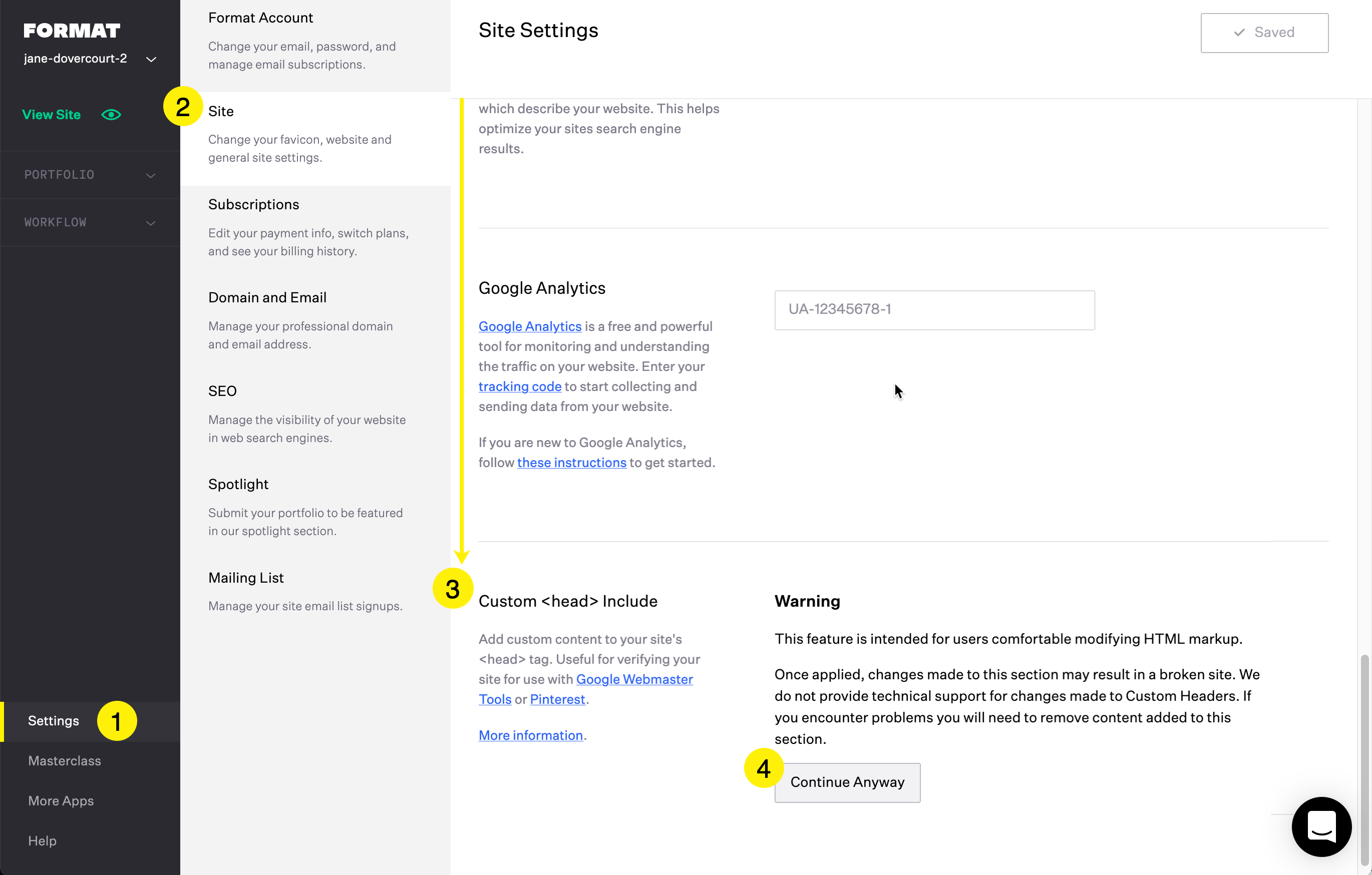Adding to the element of your site – Format Help Desk