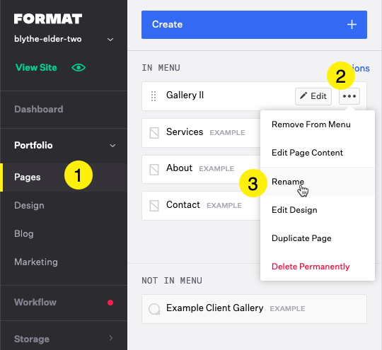 How to set your page’s URL – Format Help Desk