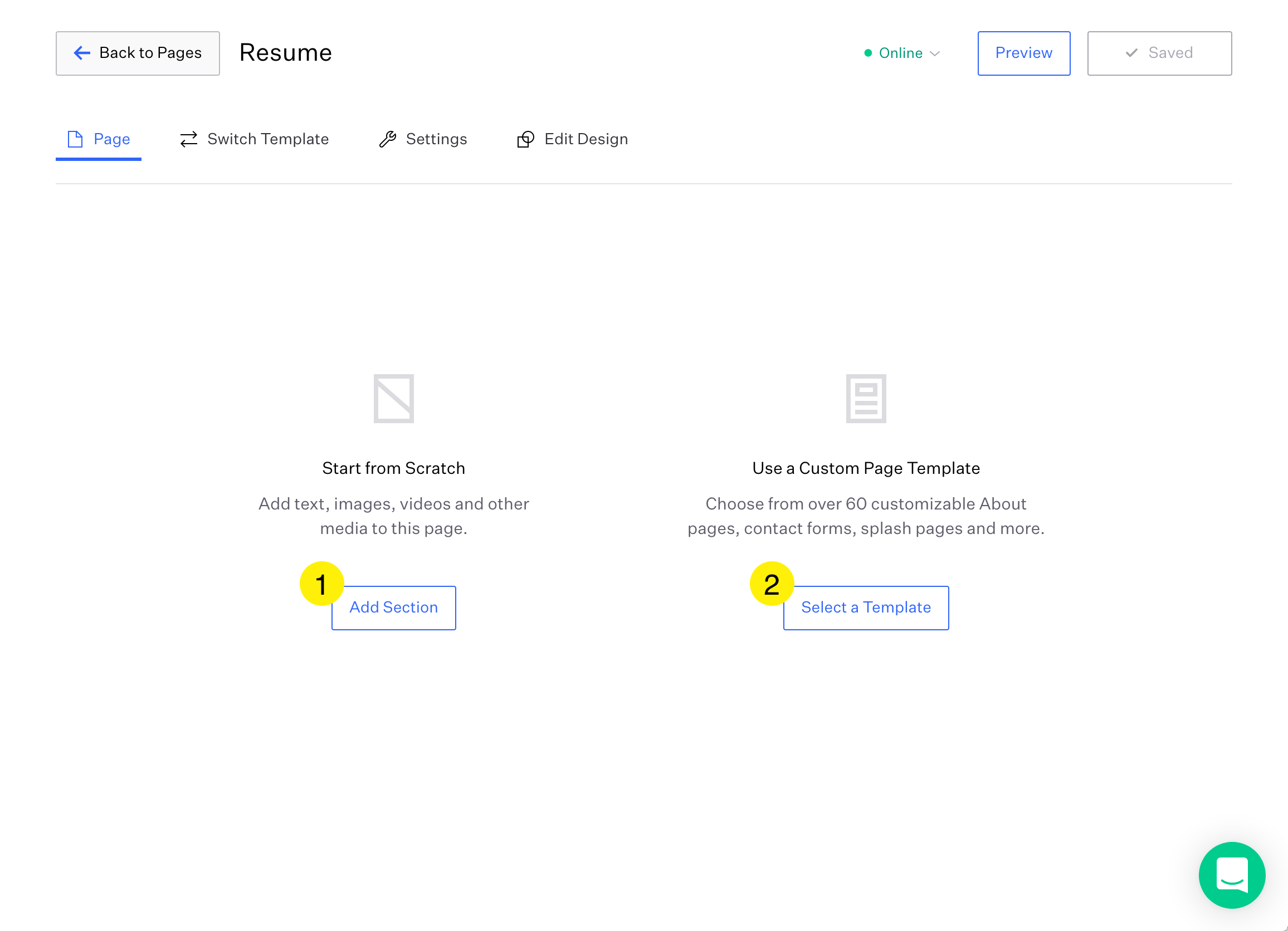 Custom Page overview – Format Help Desk