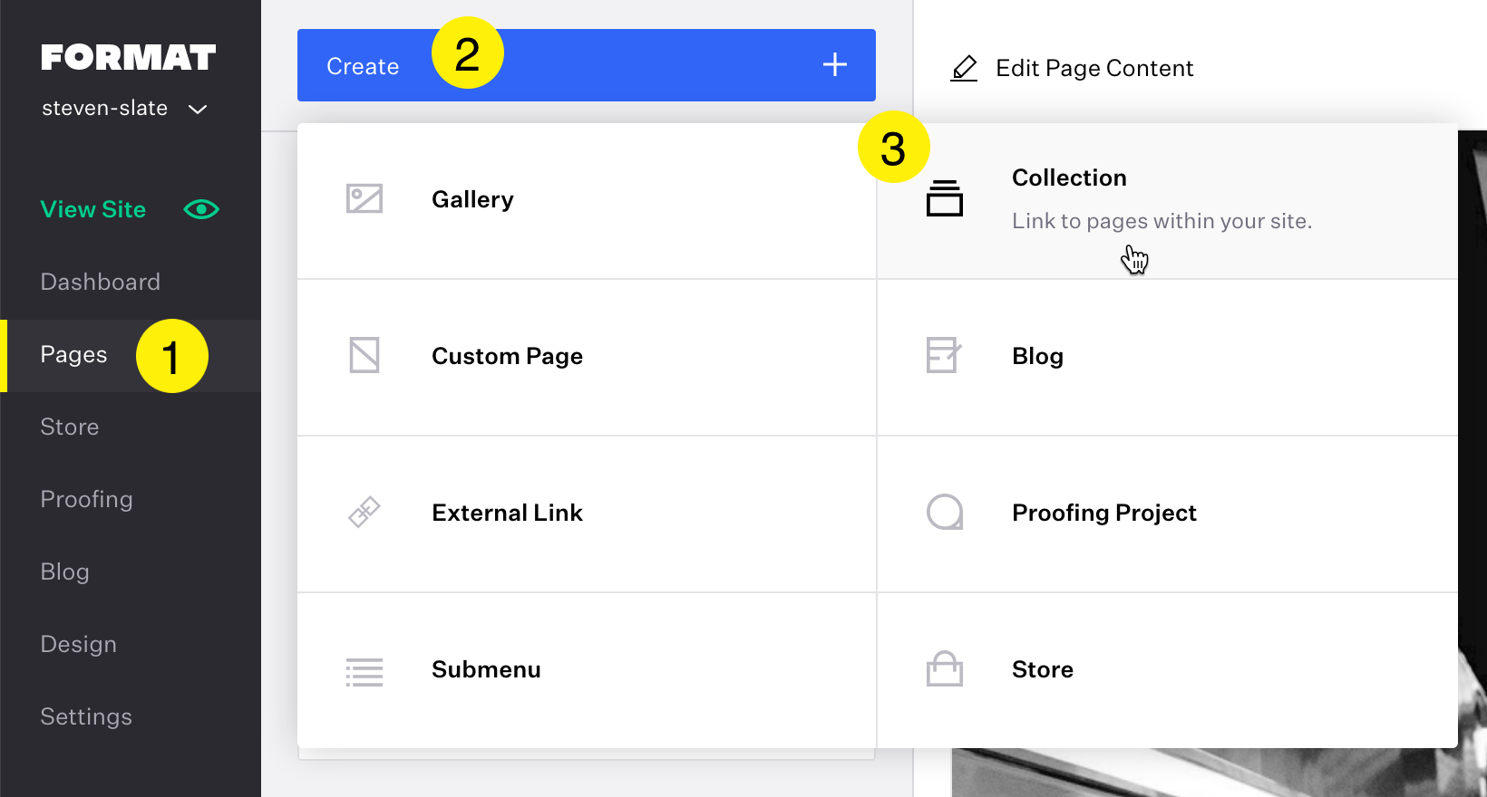 Creating a Collection Page – Format Help Desk