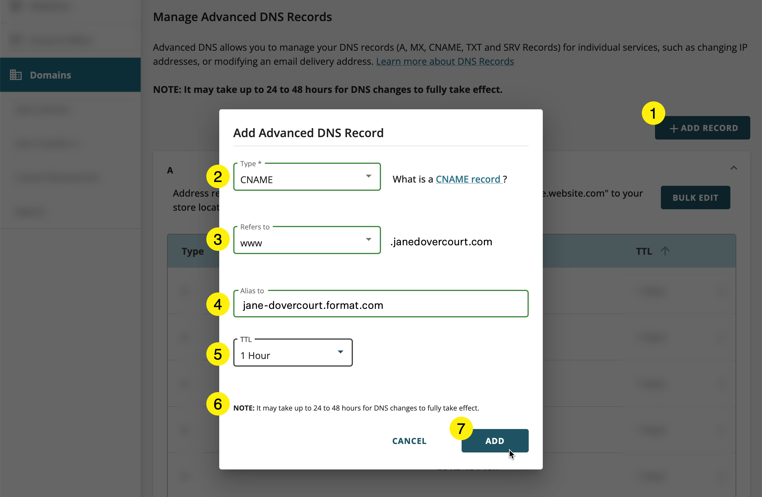 Connect your Domain.com custom domain name – Format Help Desk